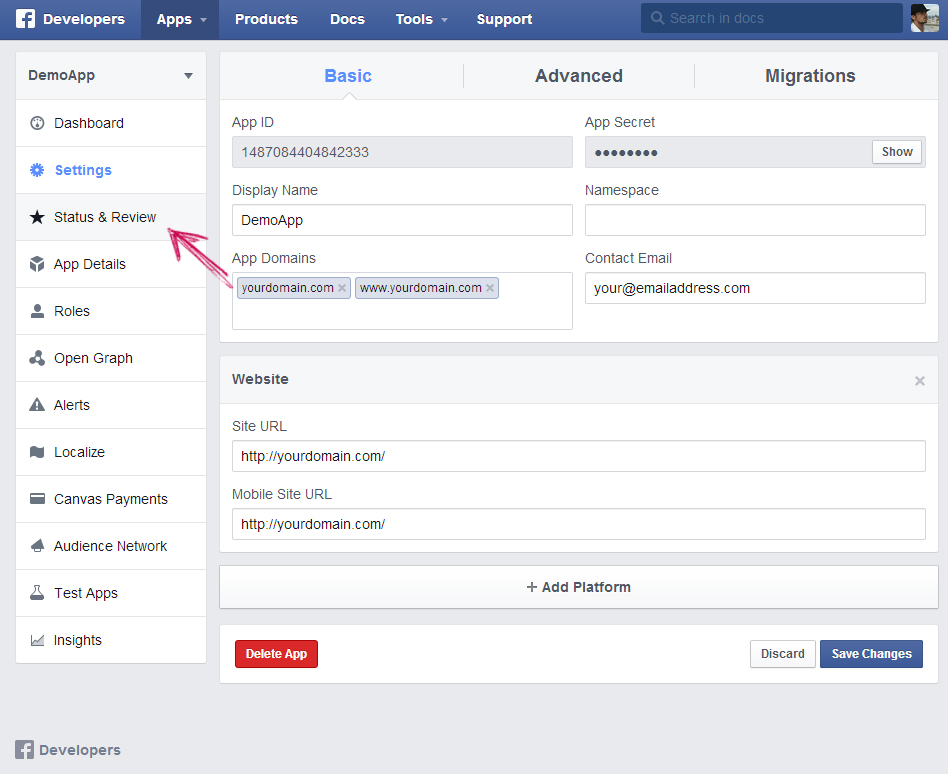 How to Create Facebook App ID | WebHat